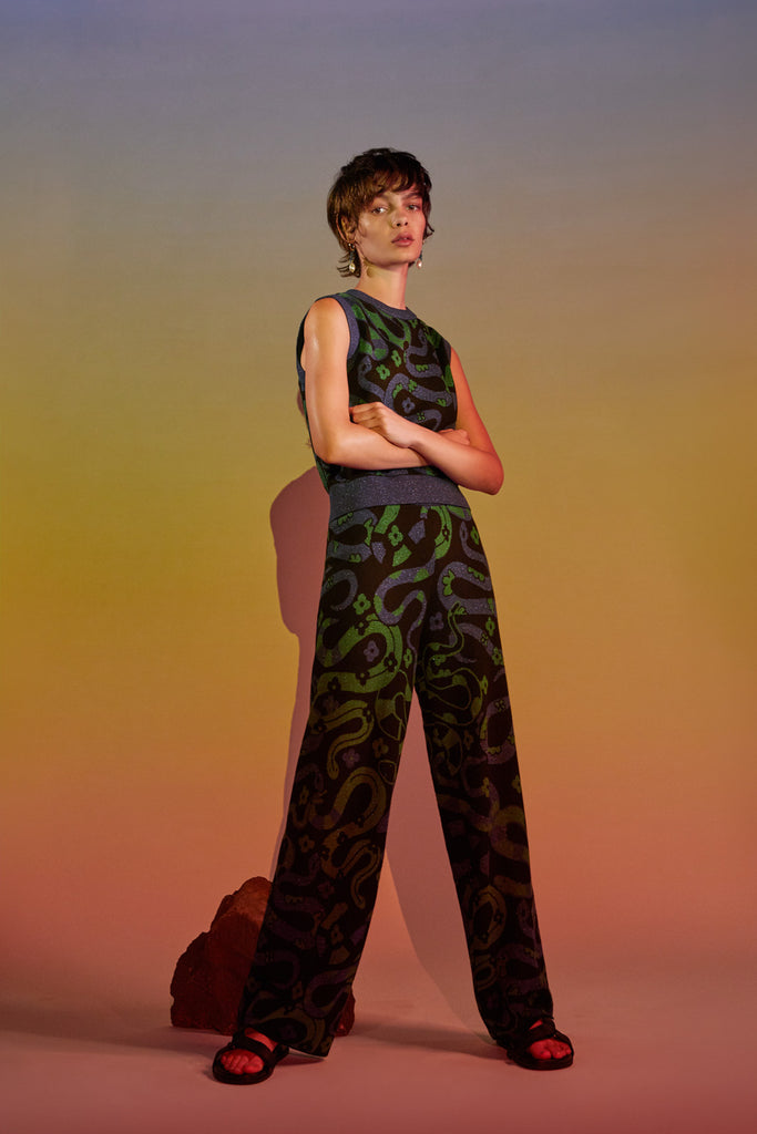 Flower Snake Knit Pant – Gorman