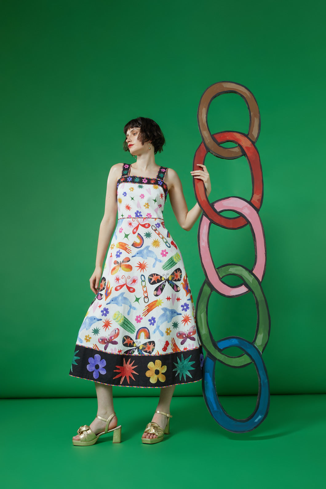 Sticker Collection Party Dress – Gorman