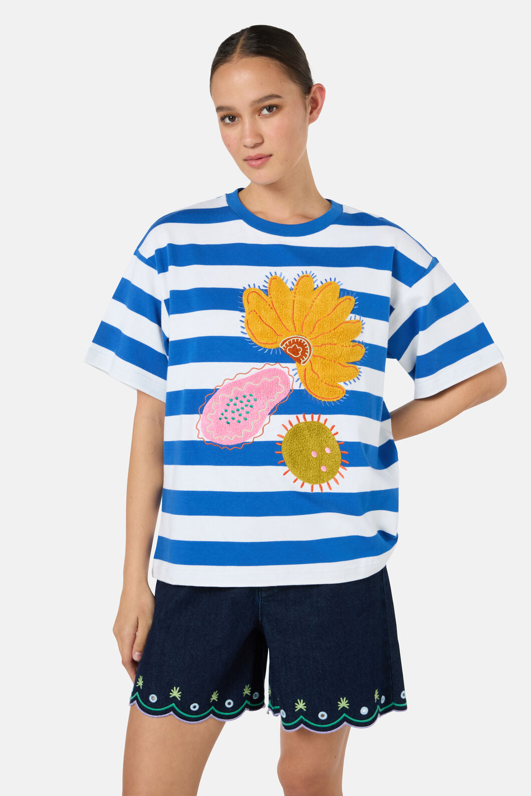 Jungle Stripe Oversized Tee – Gorman
