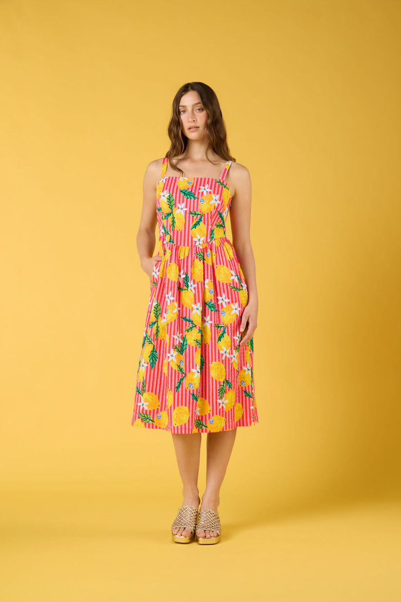 Lemonade Print Summer Dress – Gorman