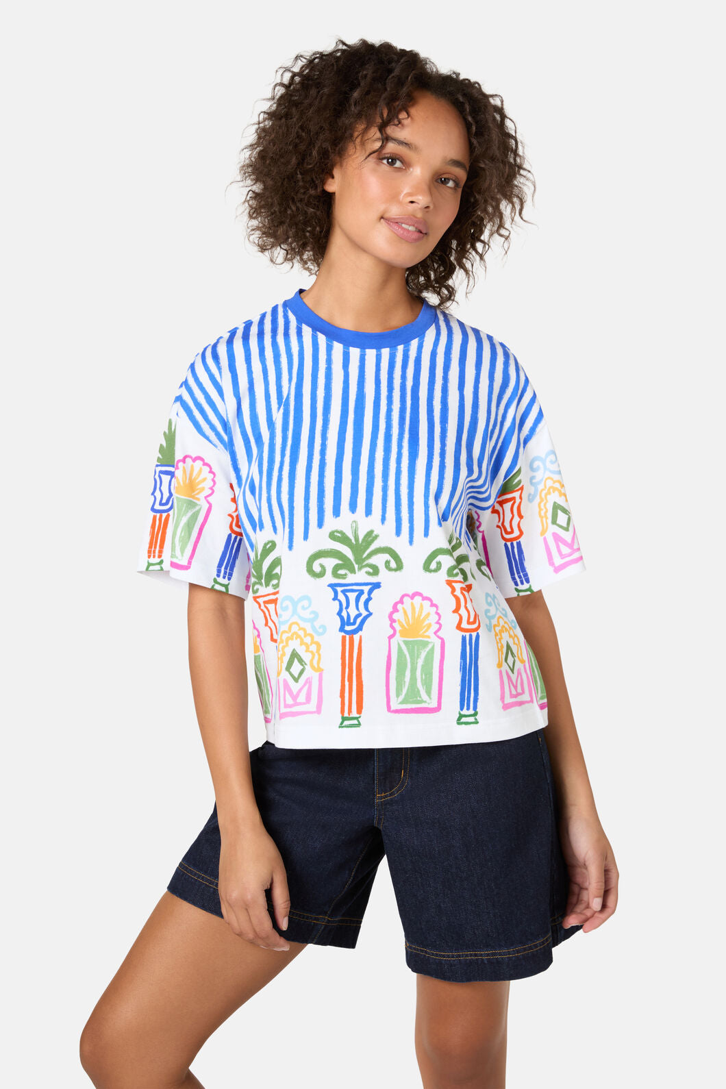 Atrium Print Relaxed Tee – Gorman