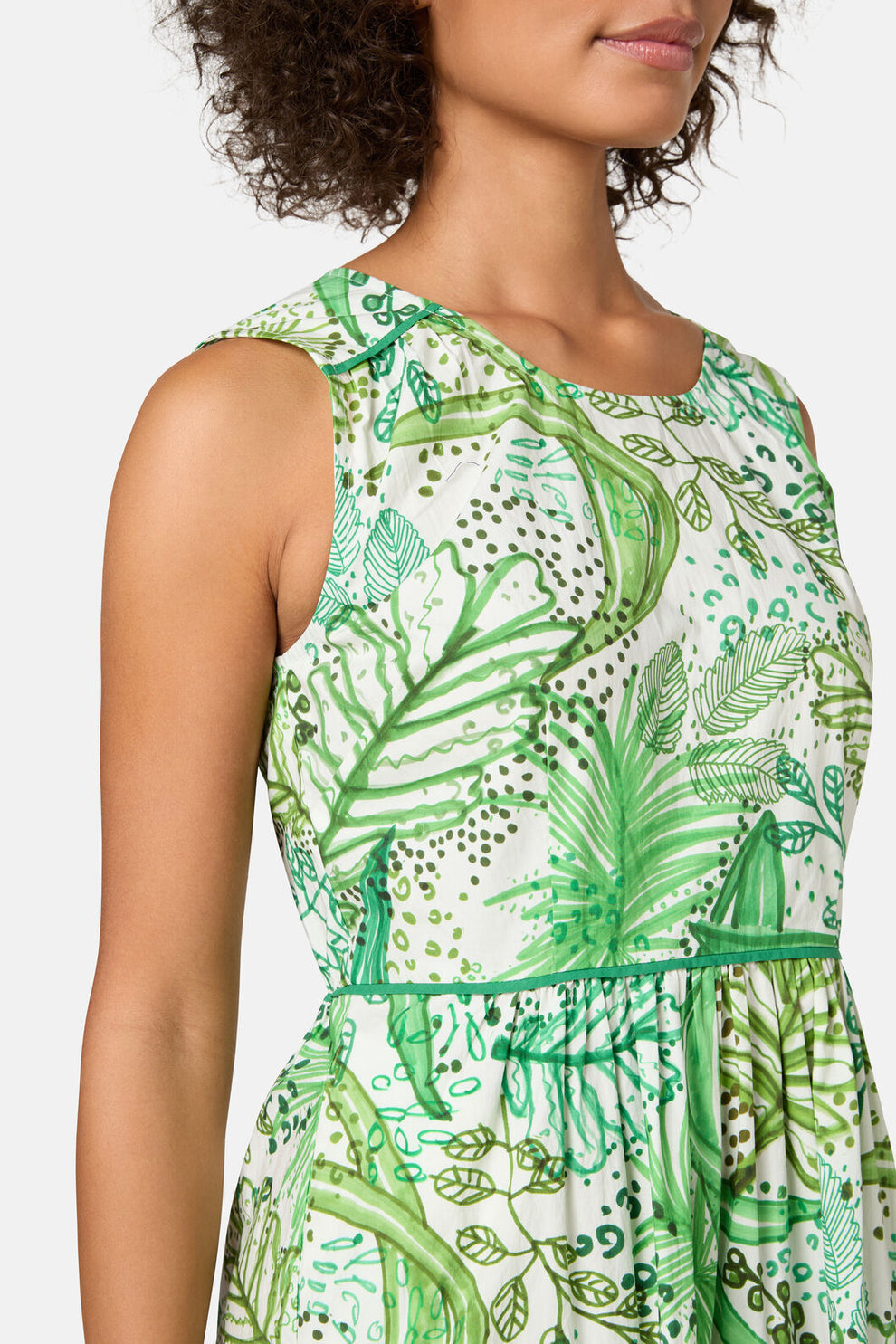 Tree Fern Print Tiered Dress – Gorman