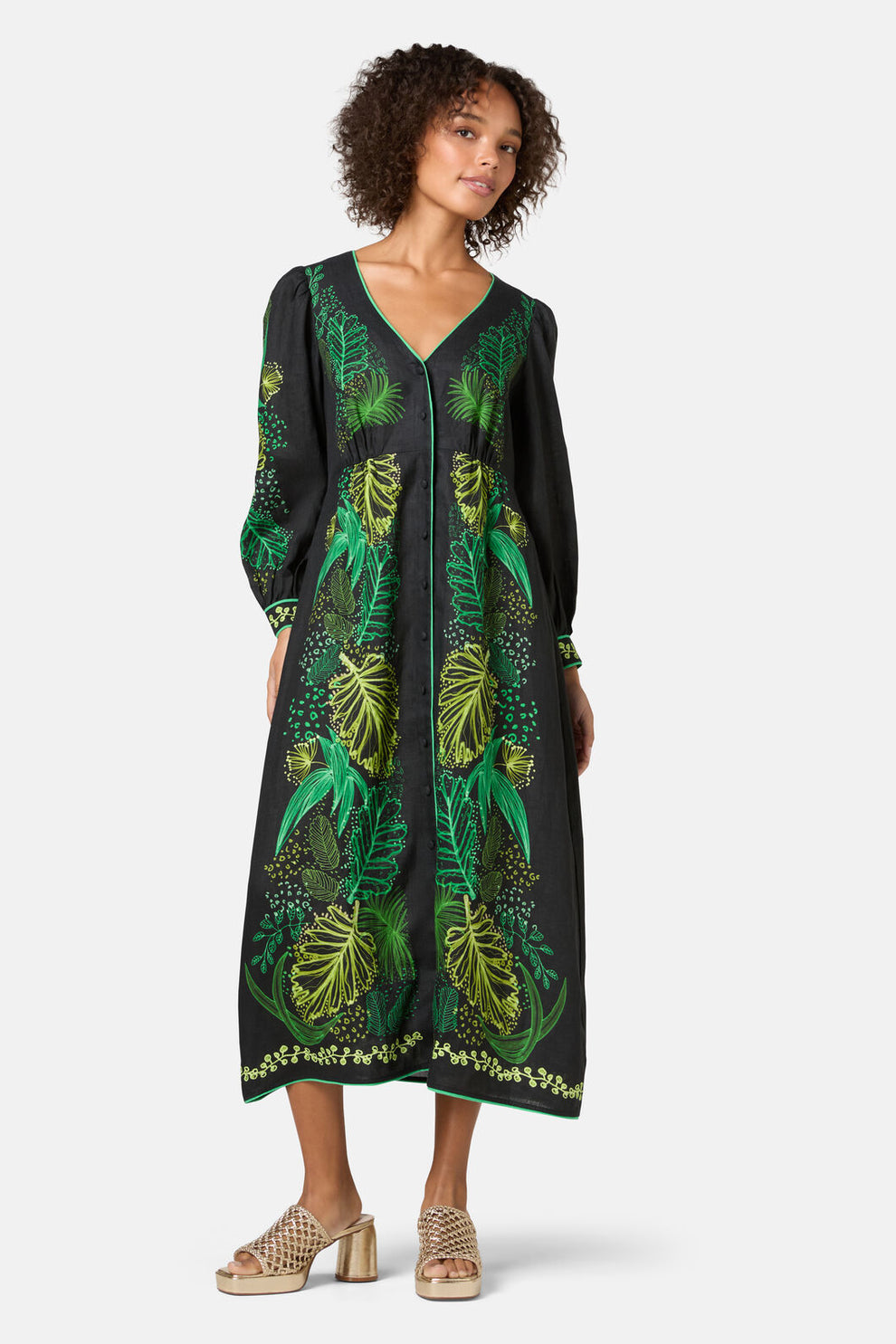 Tree Fern Print Party Dress – Gorman