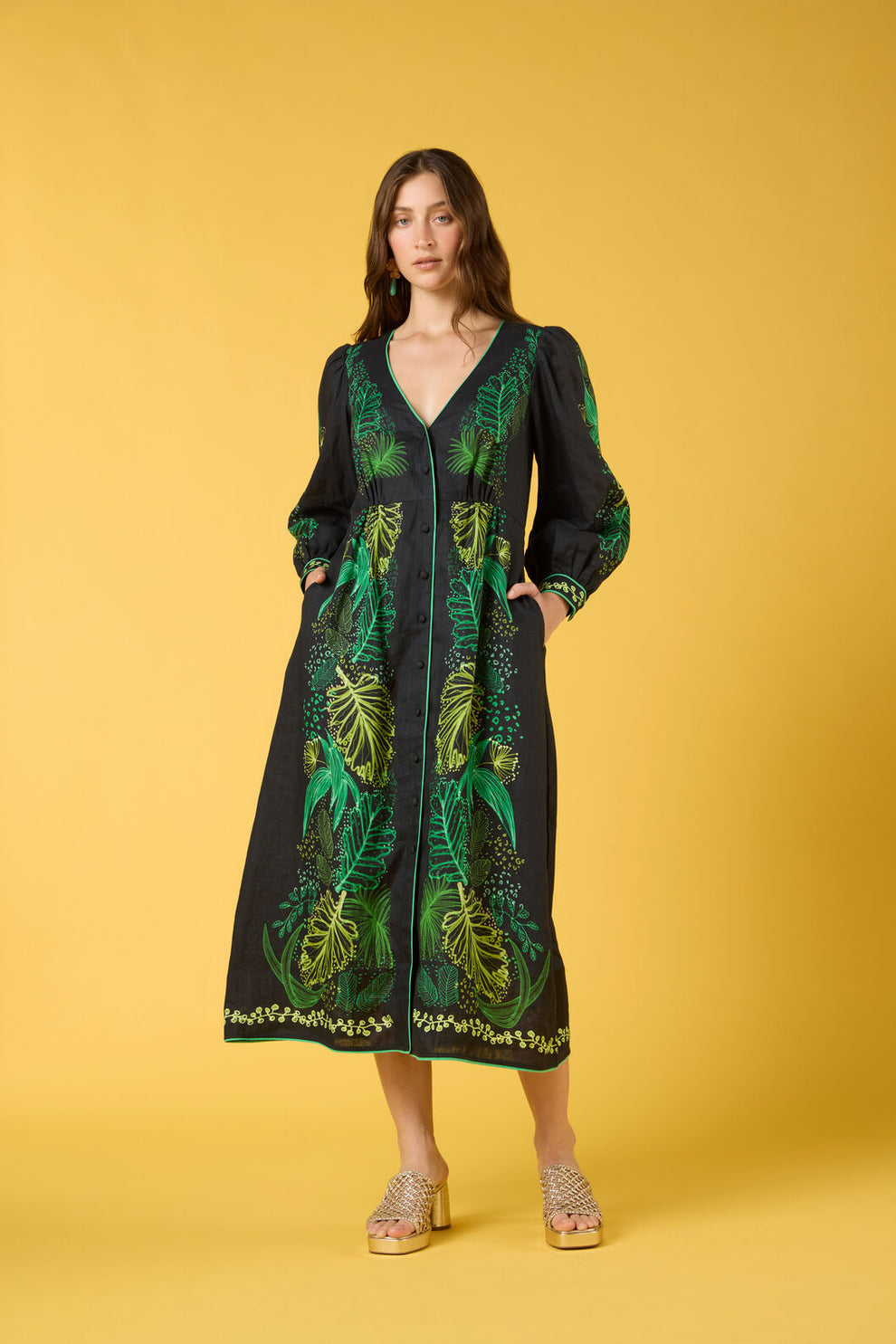 Tree Fern Print Party Dress – Gorman