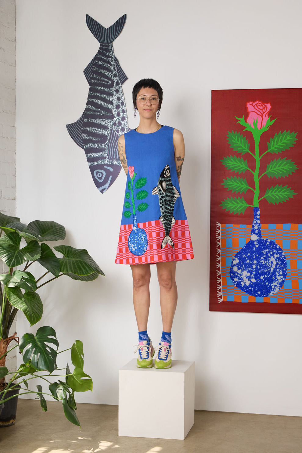 Gone Fishing Print Shift Dress – Gorman
