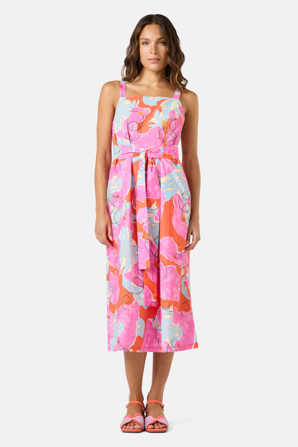 Fleur Rosa Print Midi Dress – Gorman