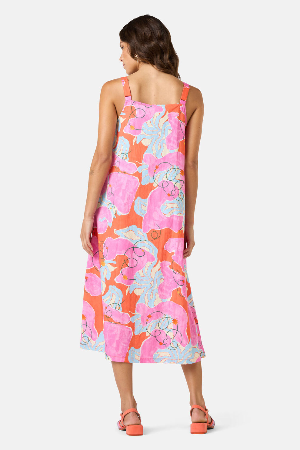 Fleur Rosa Print Midi Dress – Gorman