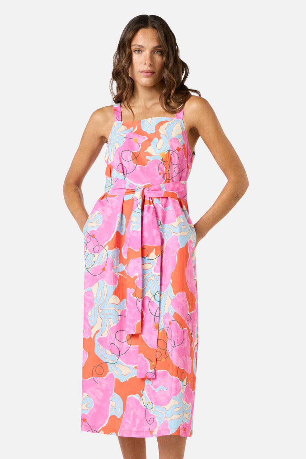 Fleur Rosa Print Midi Dress – Gorman