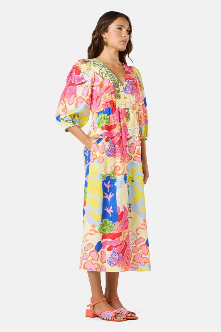 Fleur Tango Print Long Dress – Gorman