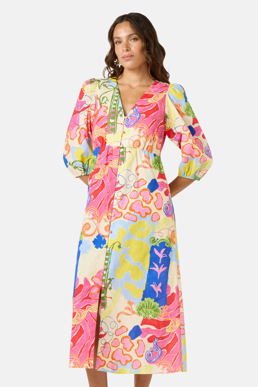 Fleur Tango Print Long Dress – Gorman