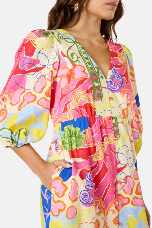 Fleur Tango Print Long Dress – Gorman