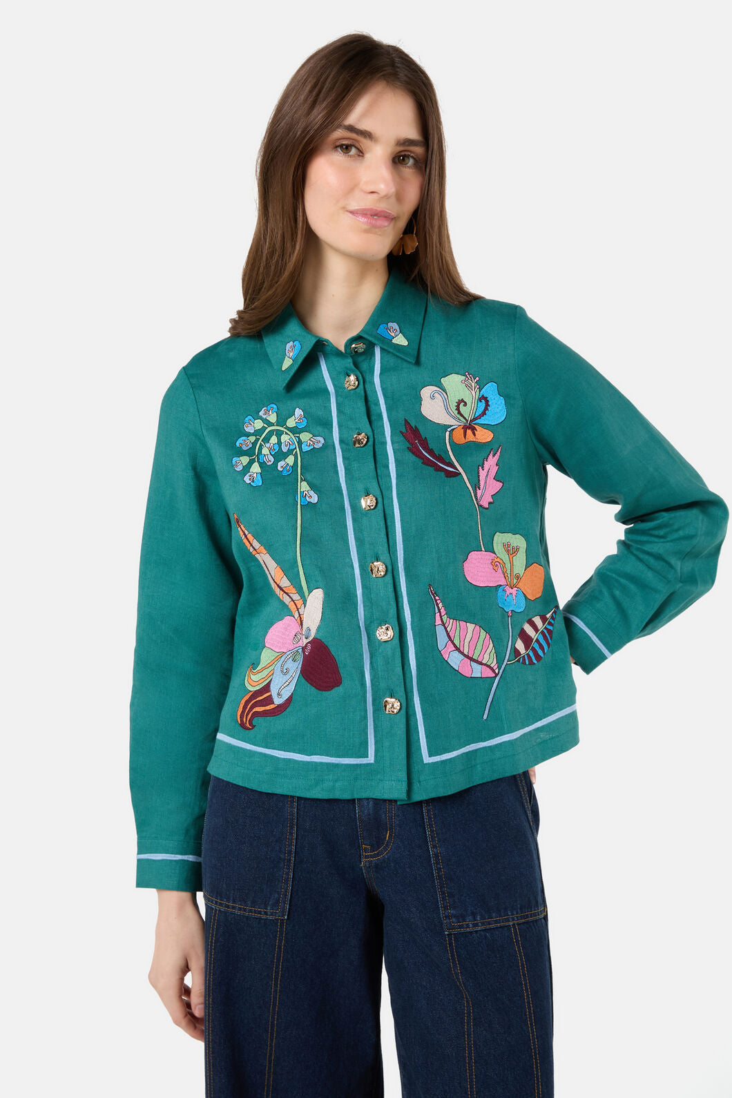 Flora Aurora Embroidered Shirt – Gorman