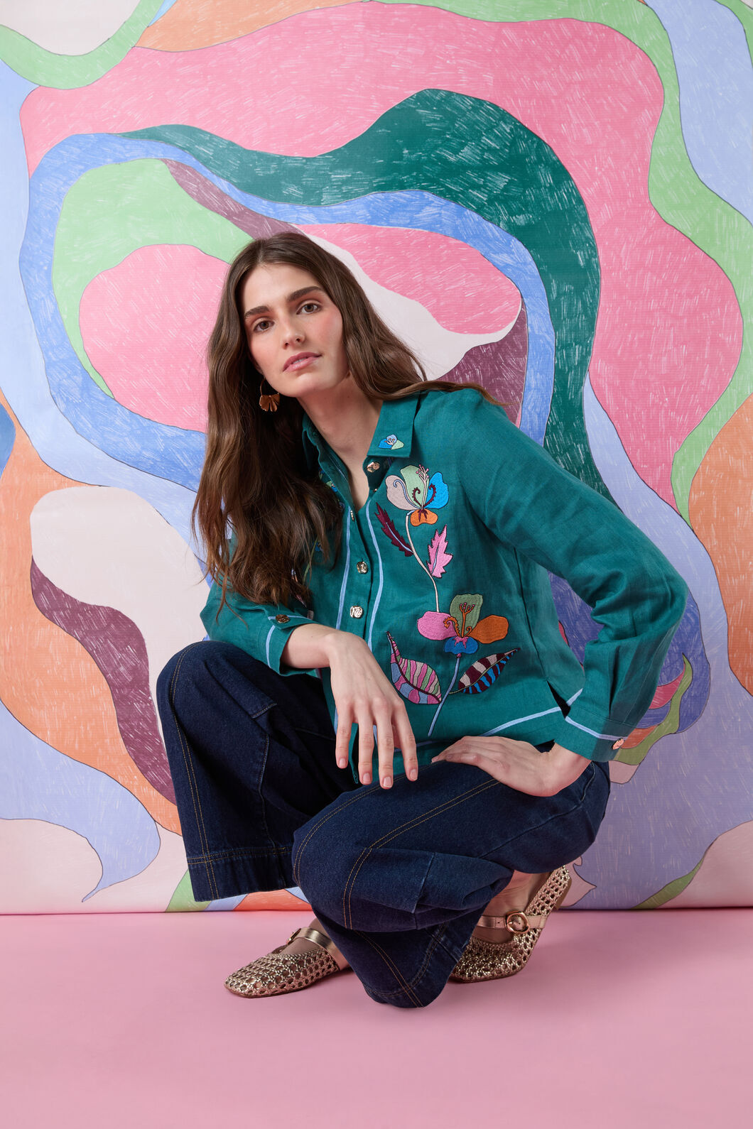 Flora Aurora Embroidered Shirt – Gorman