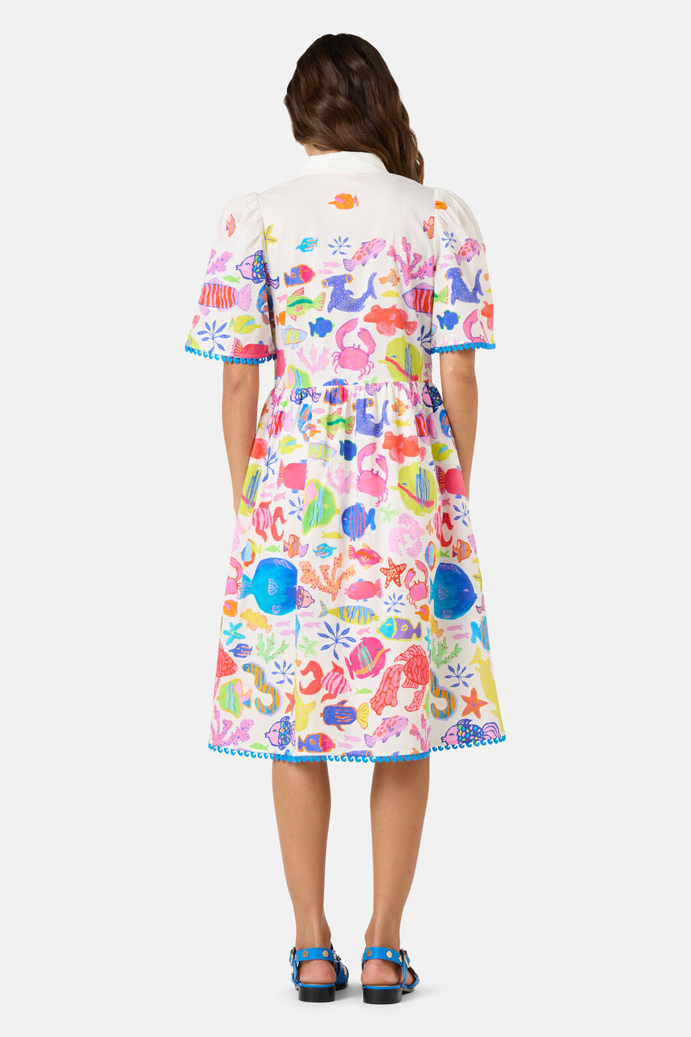 Fish Ahoy Print Cotton Dress – Gorman