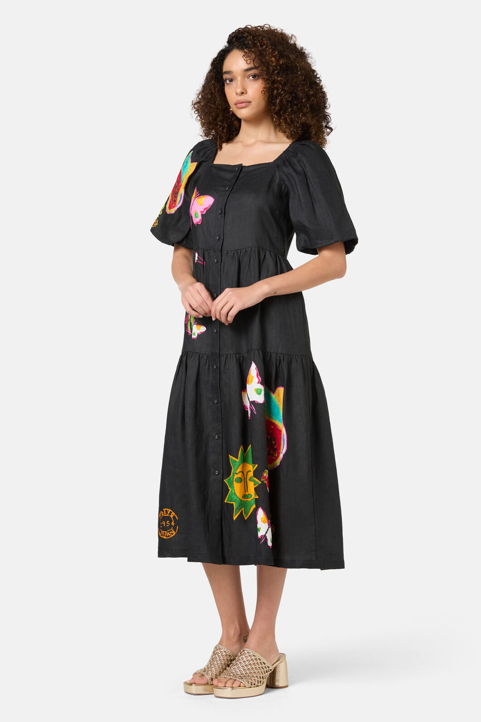 Pen Pals Tiered Linen Dress – Gorman