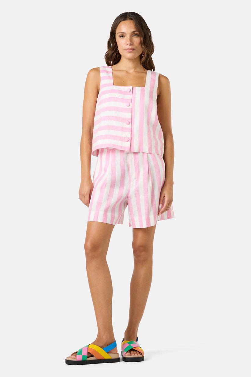 Amara Stripe Linen Tank – Gorman