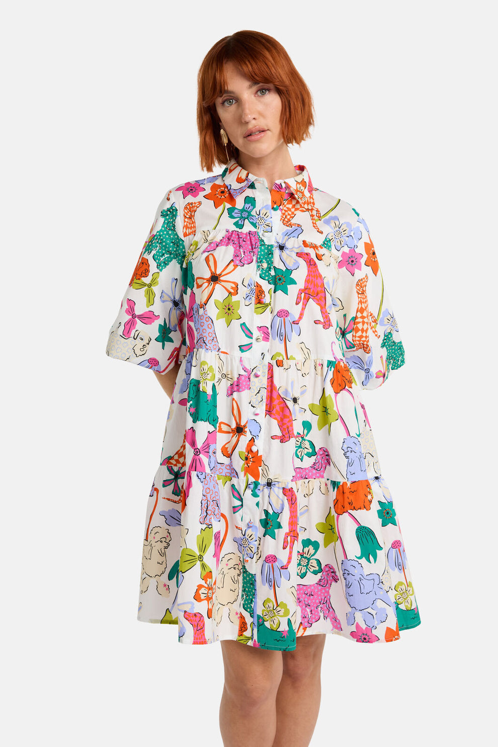So Fetch Print Shirt Dress – Gorman