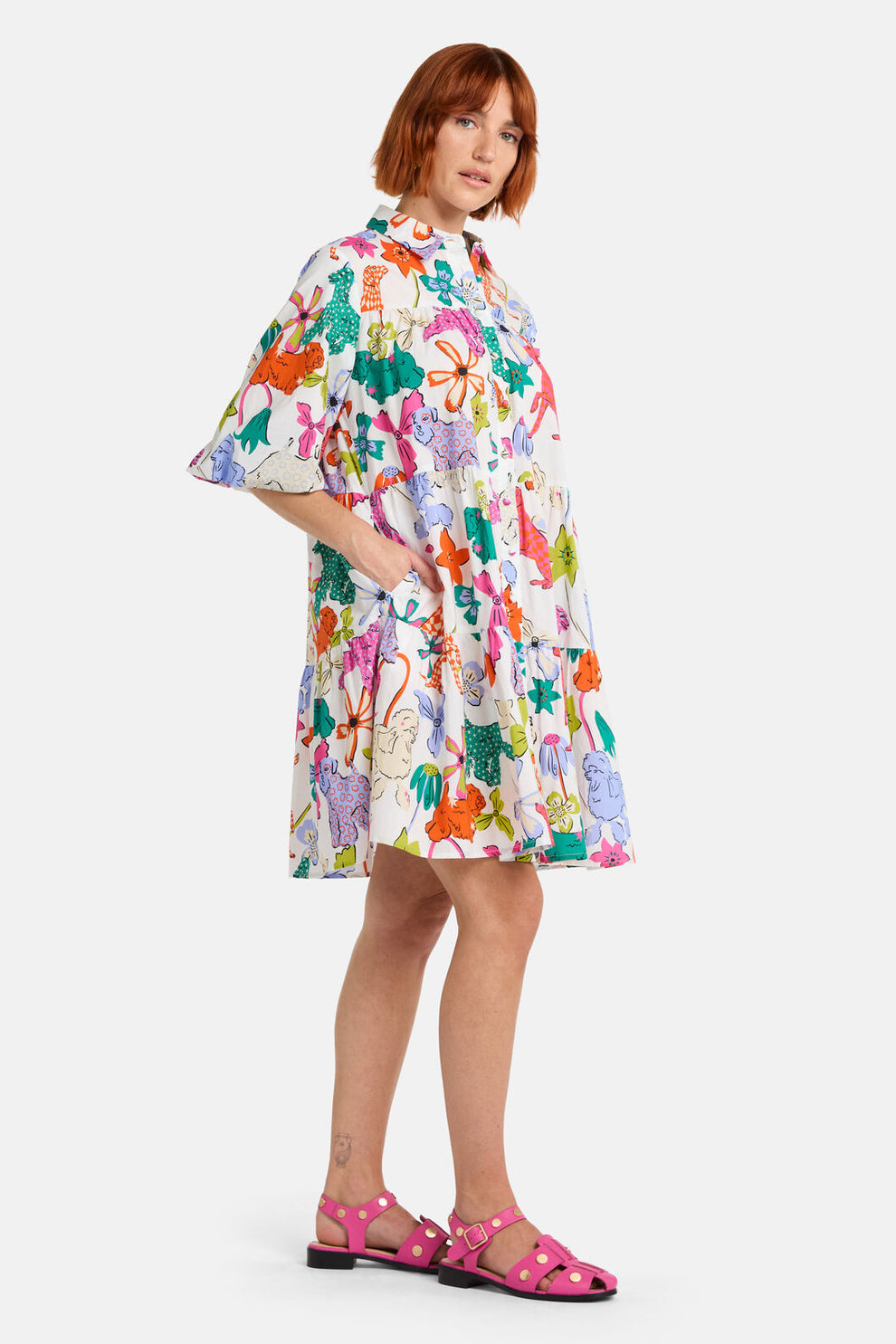 So Fetch Print Shirt Dress – Gorman