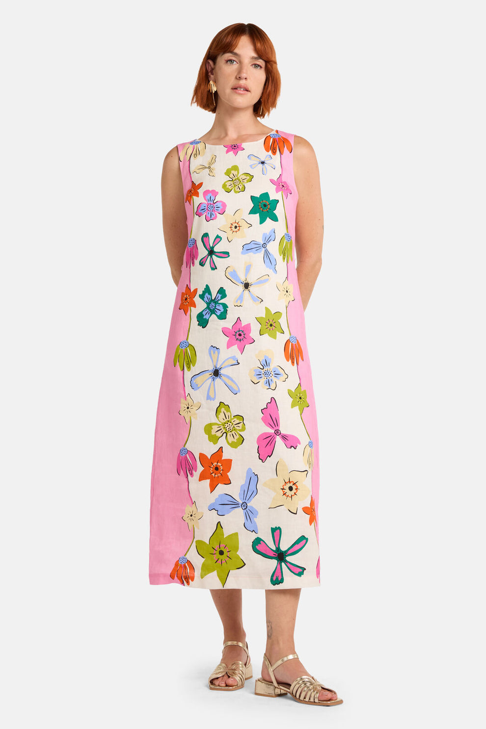 Daisy Chain Print Long Dress – Gorman