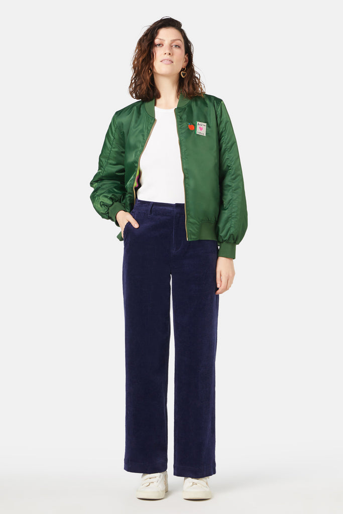 Collage Notes Reversible Bomber – Gorman