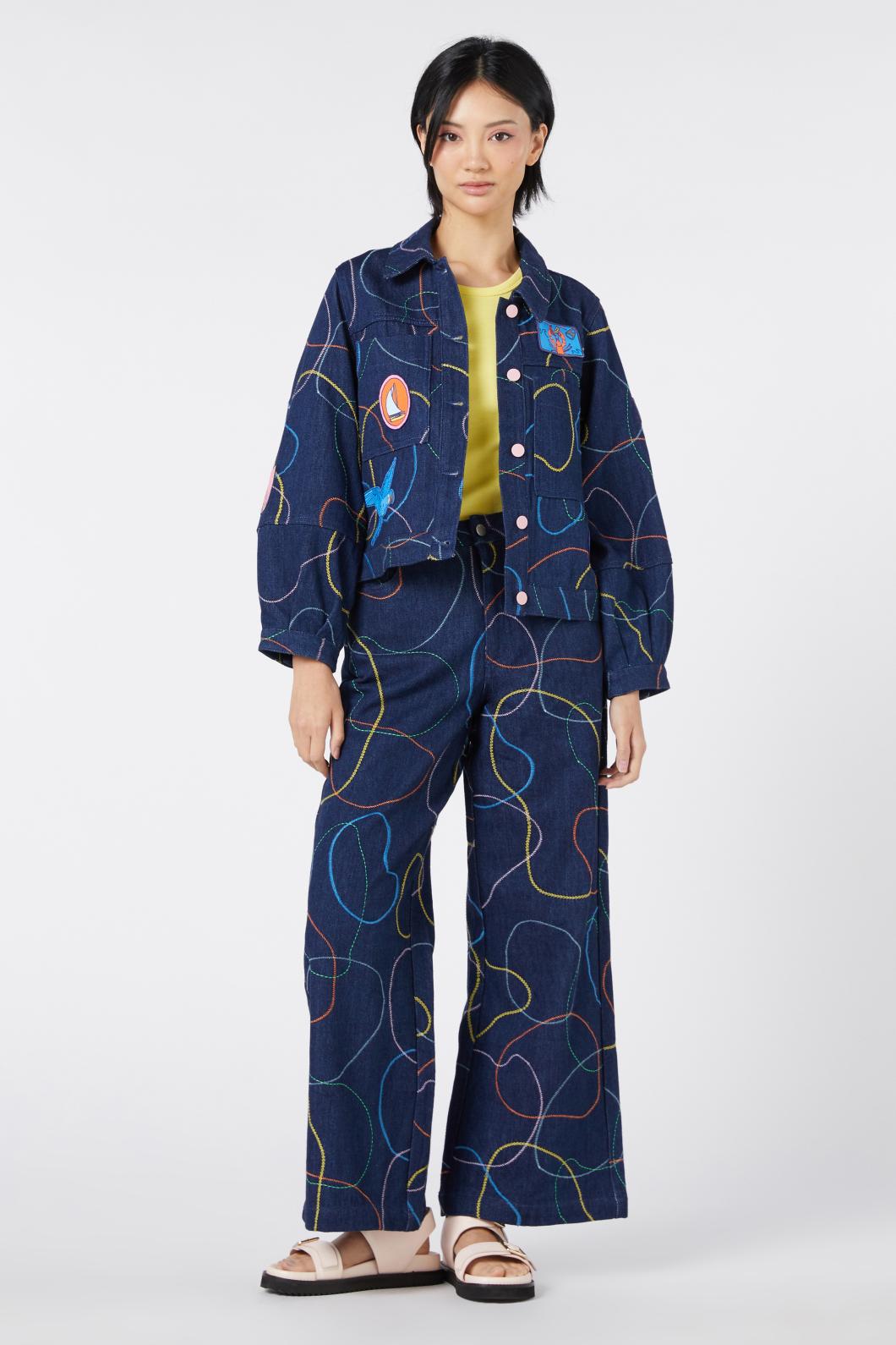 Taking A Trip Embroidered Jean – Gorman