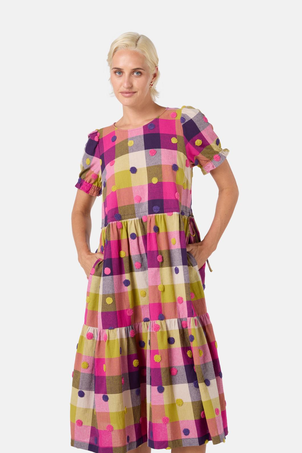 Polka Spot Gingham Dress – Gorman