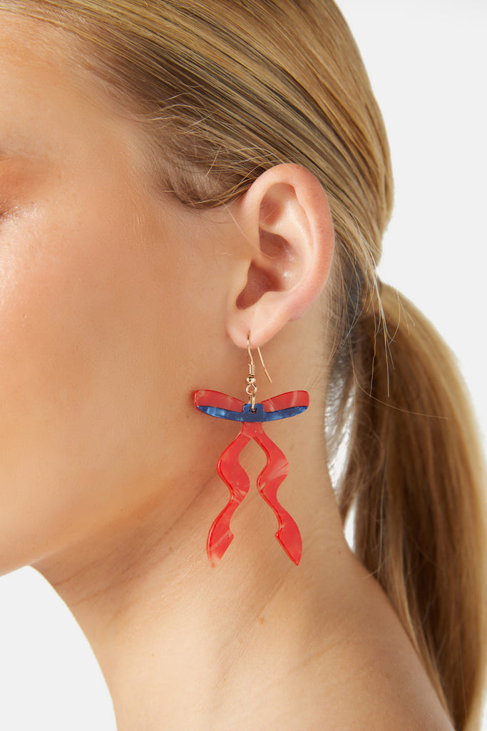 Red Ribbon Earrings – Gorman