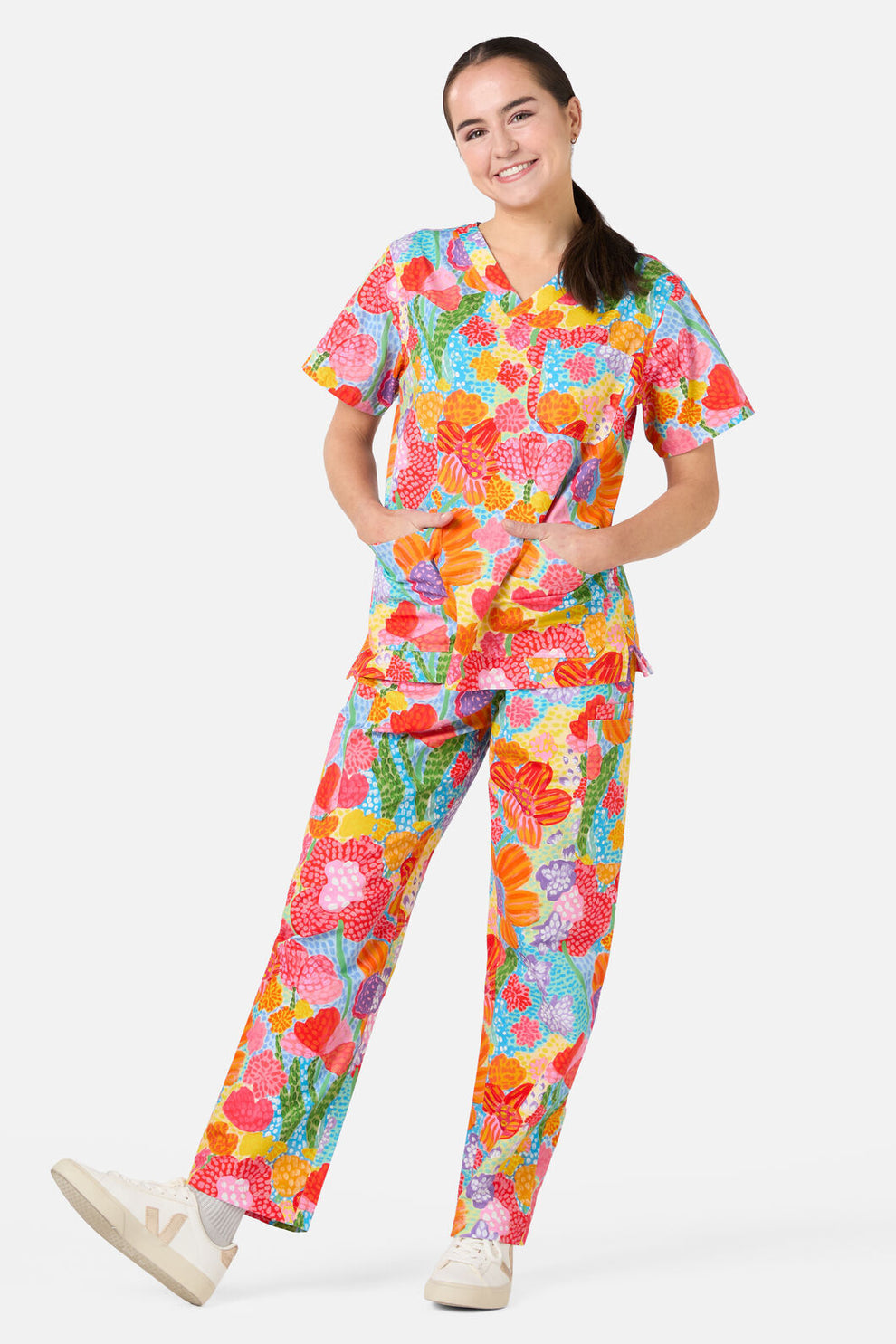 Spotted Flower Scrub Set – Gorman