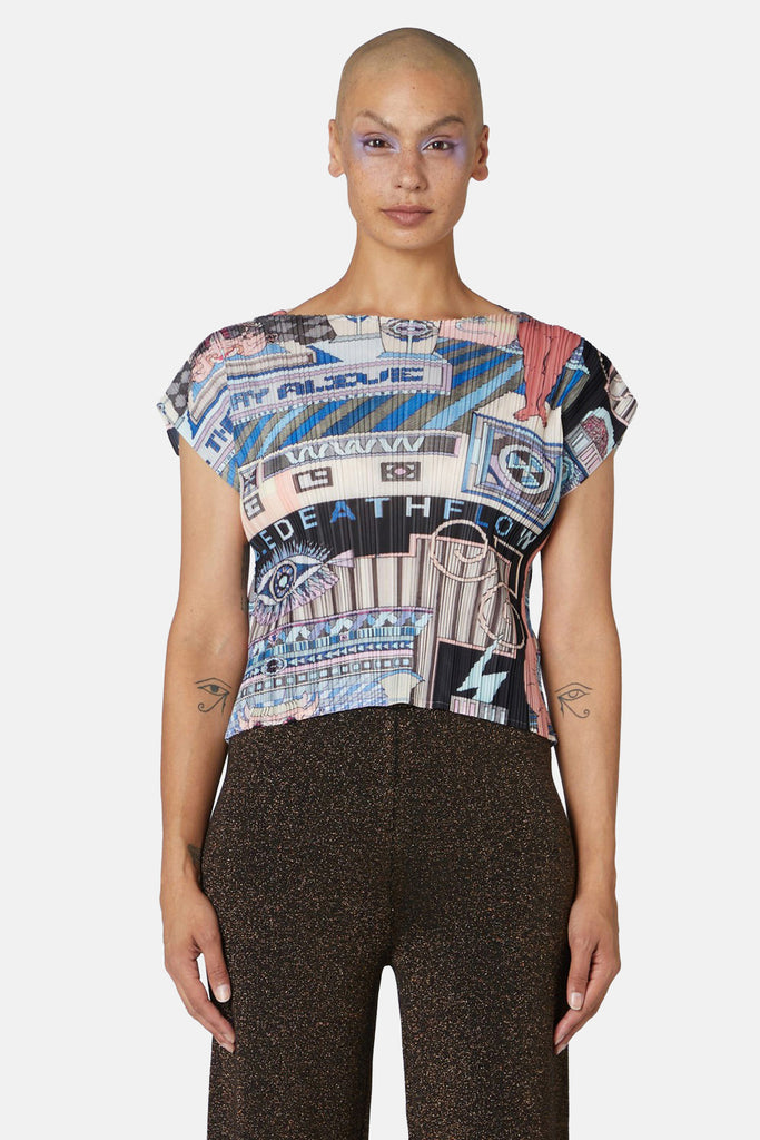 All The Way Alive Pleated Top – Gorman