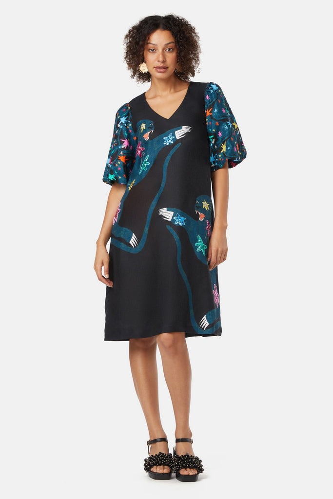 Star Panther Embroidered Dress – Gorman