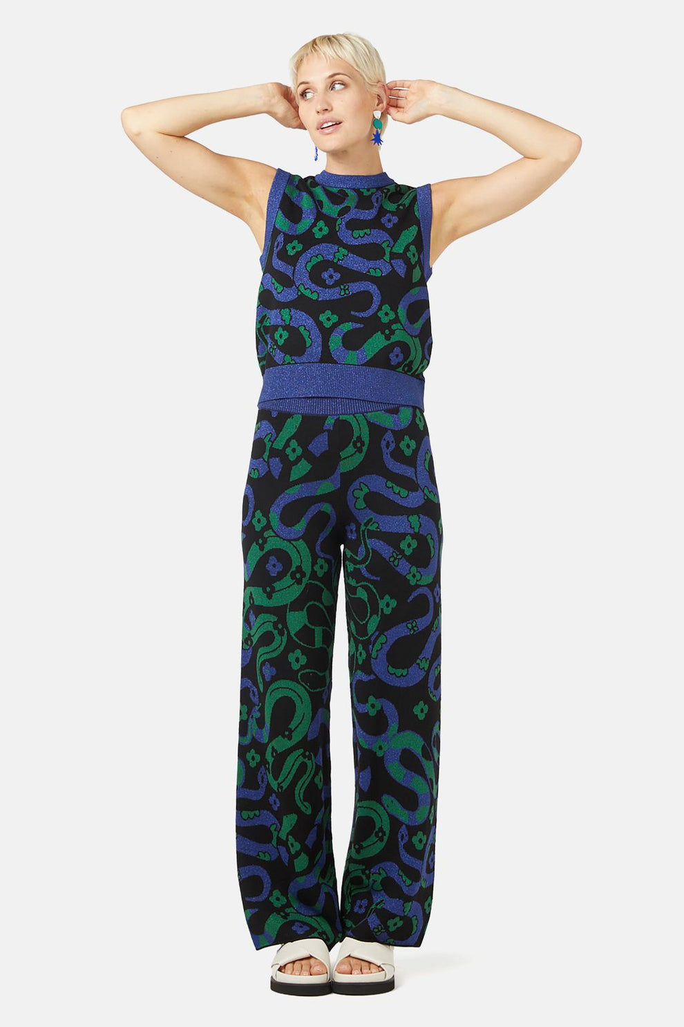 Flower Snake Knit Pant – Gorman